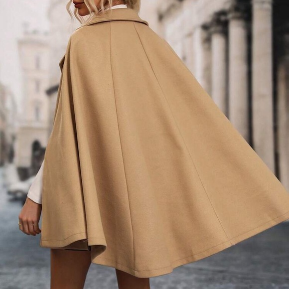 Accessories | Classic Button Up Double Breasted Cape Jacket | Poshmark